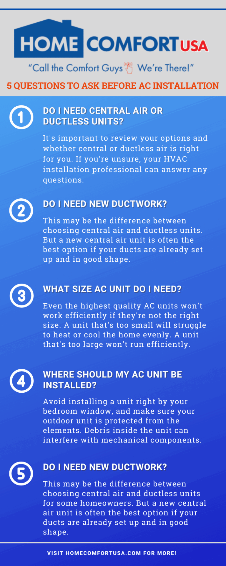 HVAC Installation Service: What You Need To Know - Home Comfort USA